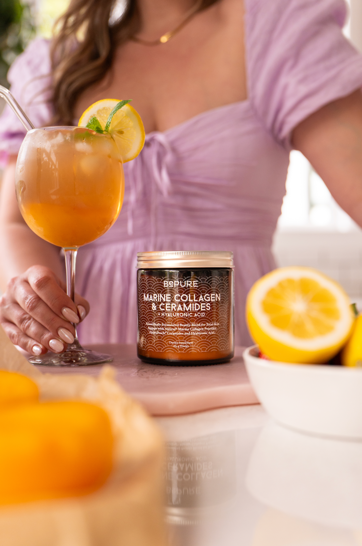 Peach Collagen Iced Tea Recipe: Refreshing, Skin-Boosting Drink for ...